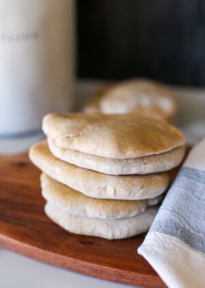 Whole Wheat Pita Bread (Easy & Delicious!) - Thriving Home