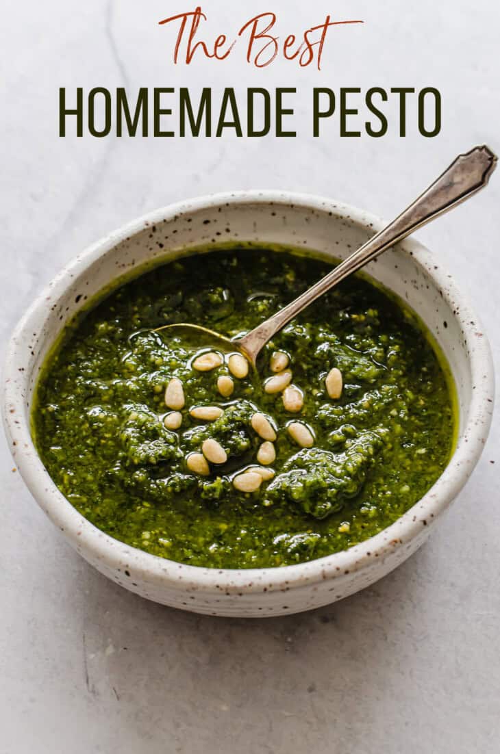 5-Ingredient Homemade Pesto Recipe - Thriving Home