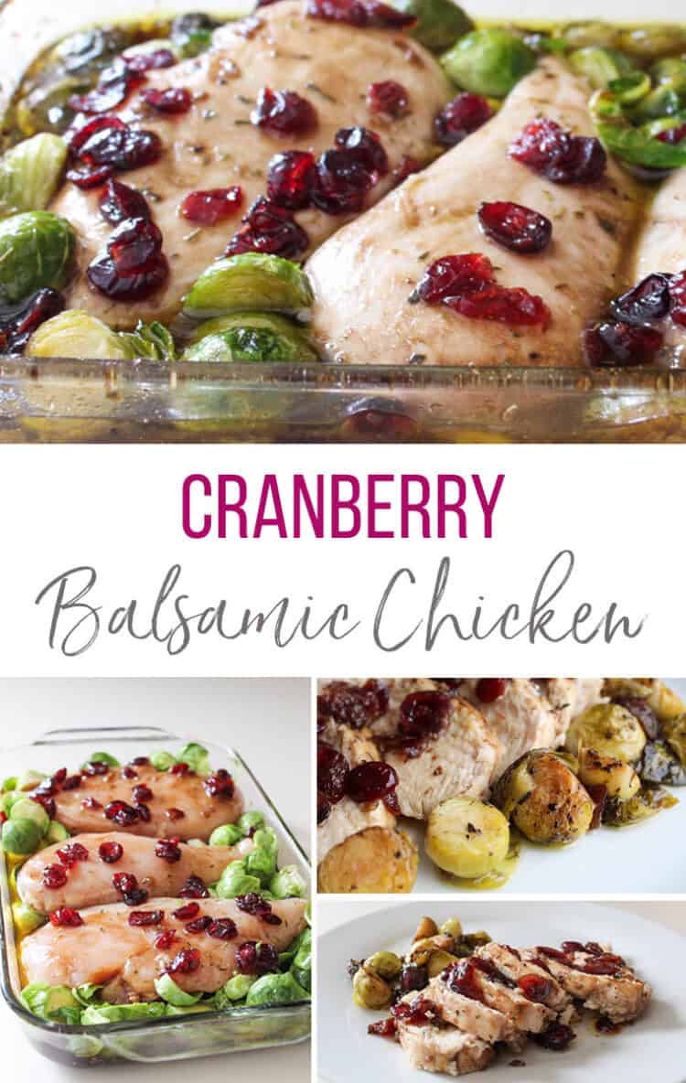 Cranberry Balsamic Baked Chicken (Easy Freezer Meal)