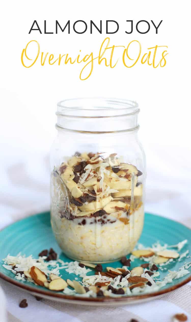 Almond Joy Overnight Oats - Thriving Home