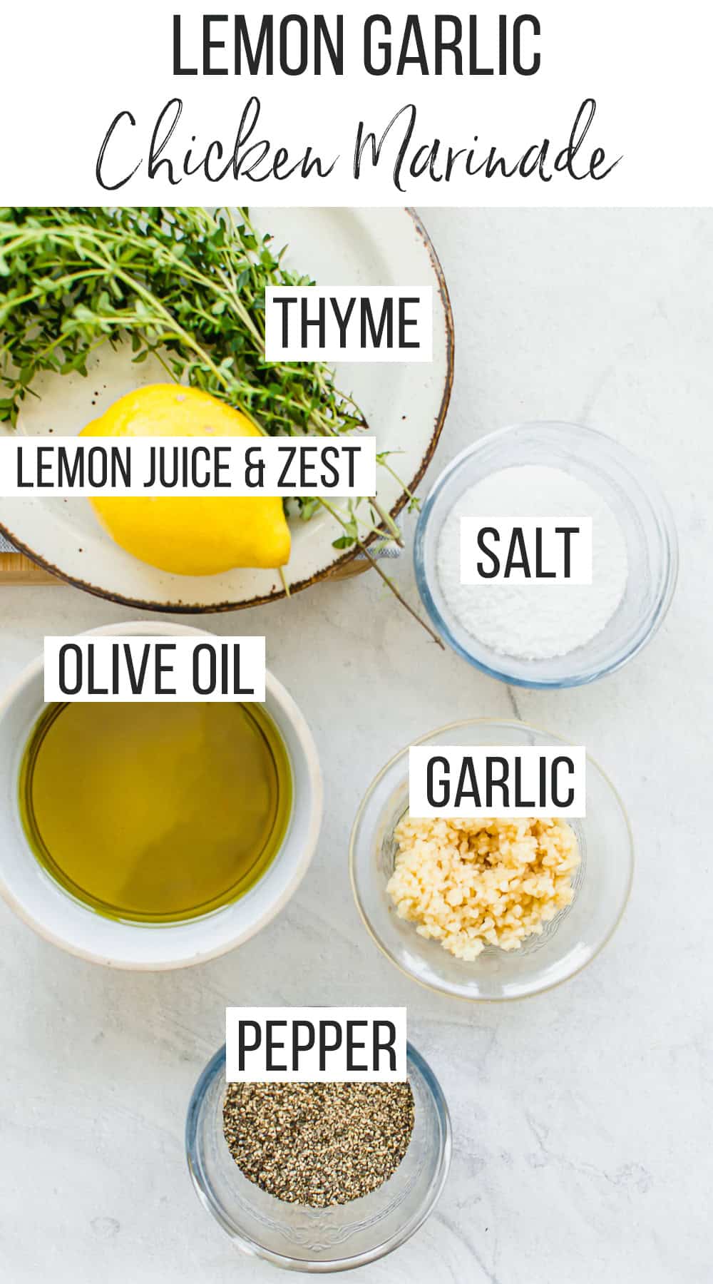 The BEST Lemon Garlic Chicken (Easy 5-Ingredient Marinade)