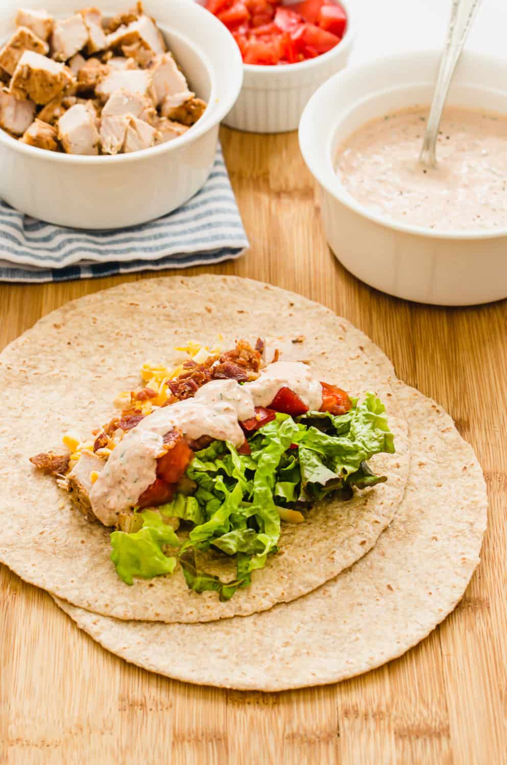 The BEST Southwest Chicken Wrap Ever - Thriving Home