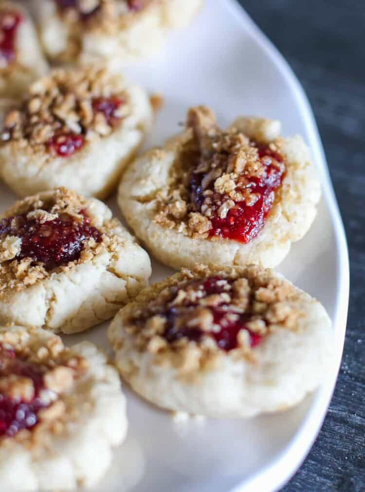 Raspberry Crumble Cookies - Thriving Home