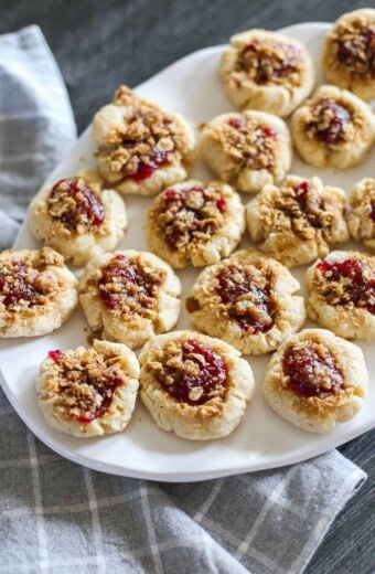 Raspberry Crumble Cookies - Thriving Home