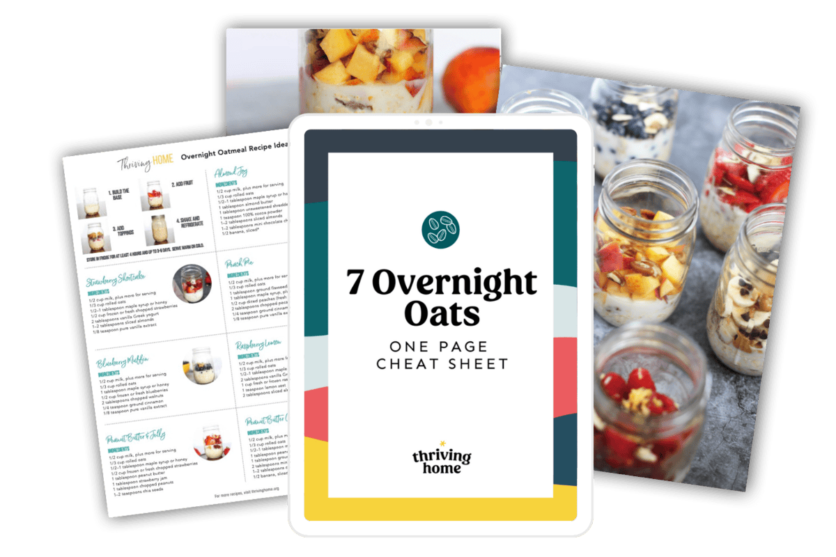 7 Overnight Oats Recipes (Free Printable!)