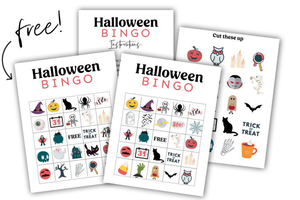 The CUTEST Halloween Bingo Printable (18 Free Cards!) - Thriving Home