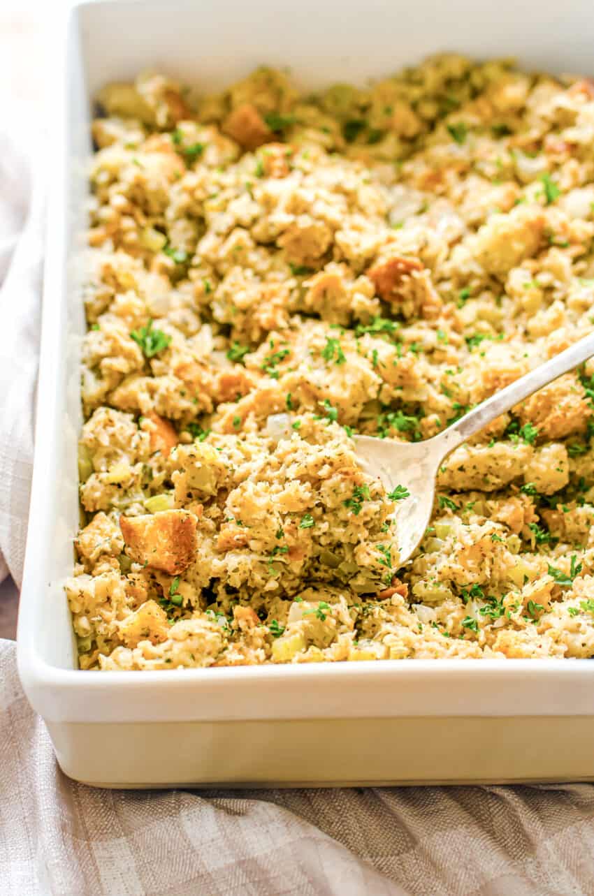 Homemade Stuffing - Thriving Home