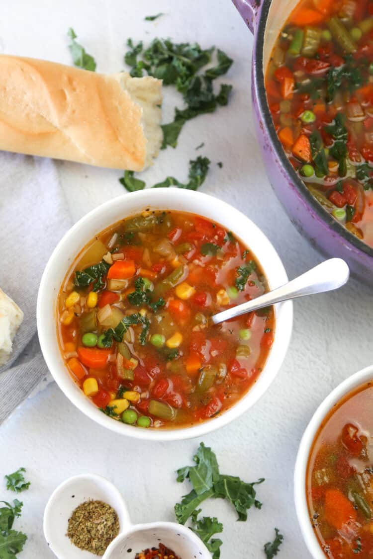 "Eat More Veggies" Easy Vegetable Soup (So Delicious!)