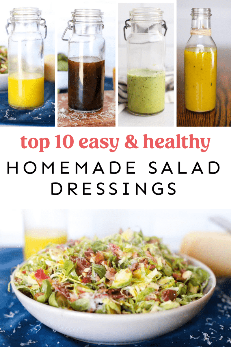 Top 10 Homemade Salad Dressing Recipes (Easy & Healthy)