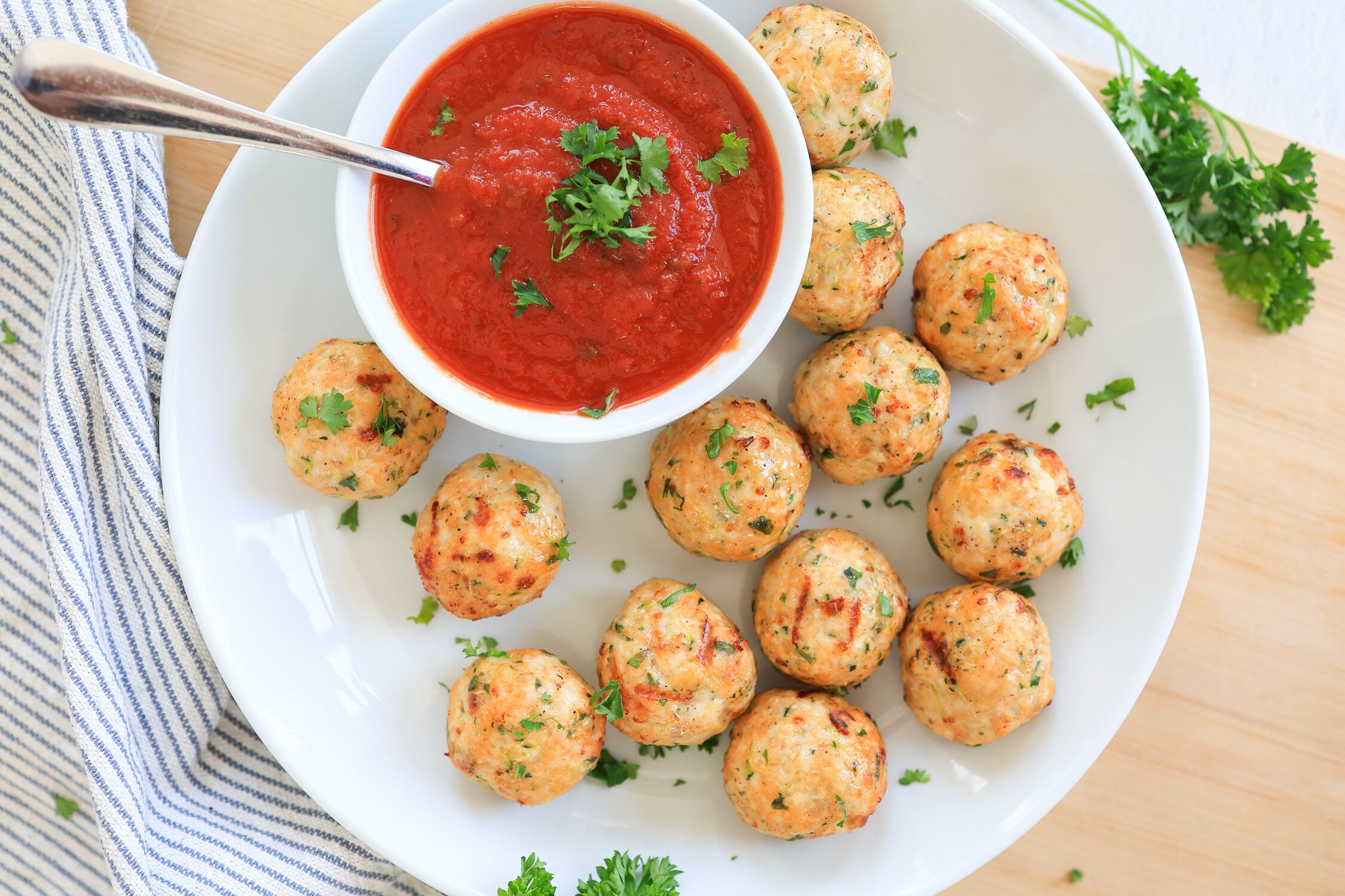 Air Fryer Turkey Meatballs (with Sneaky Veggies) - Thriving Home