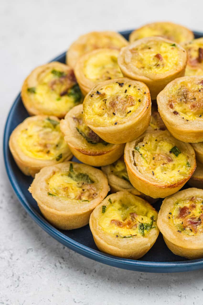 Bacon & Spinach Mini Quiche Recipe