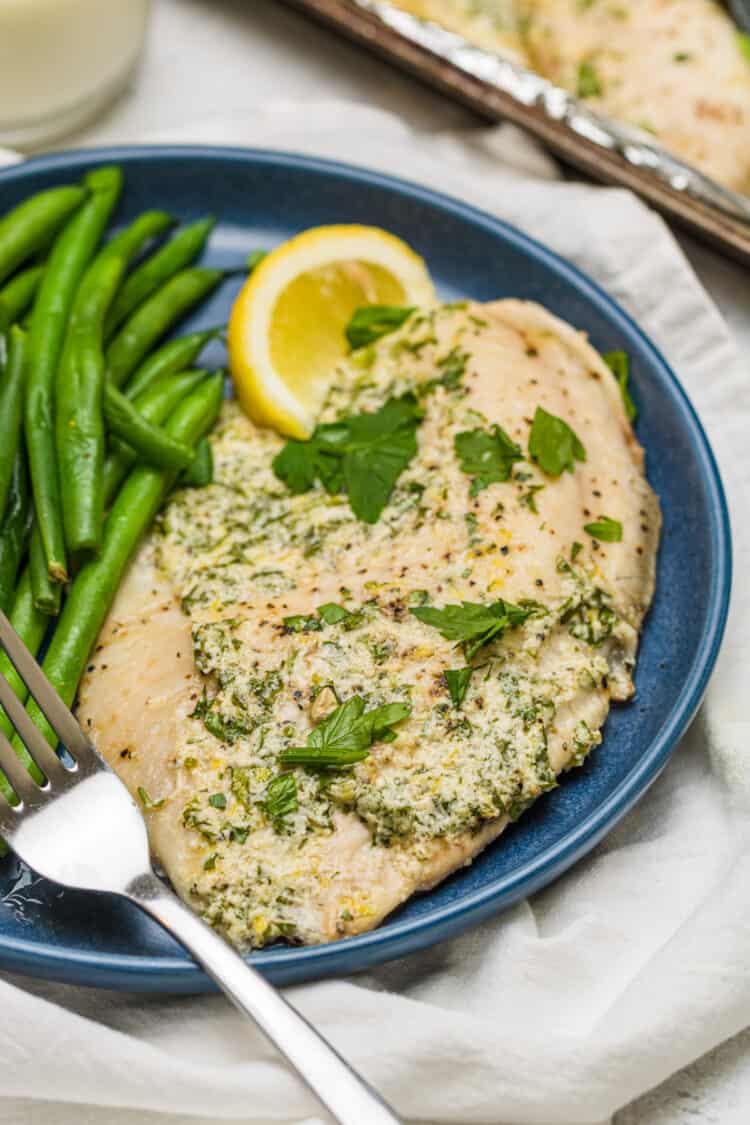 Broiled Parmesan Tilapia Recipe {Freezer Meal}