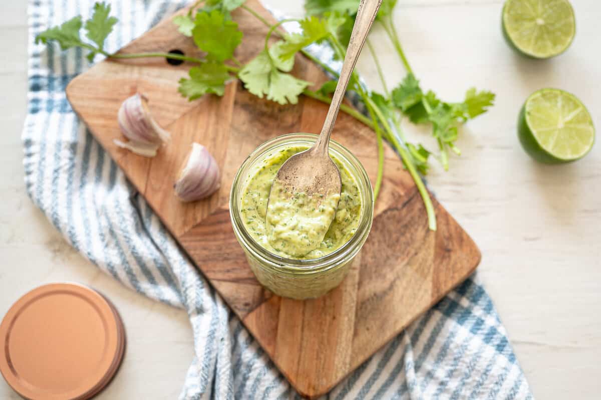 Cilantro Lime Aioli - Thriving Home