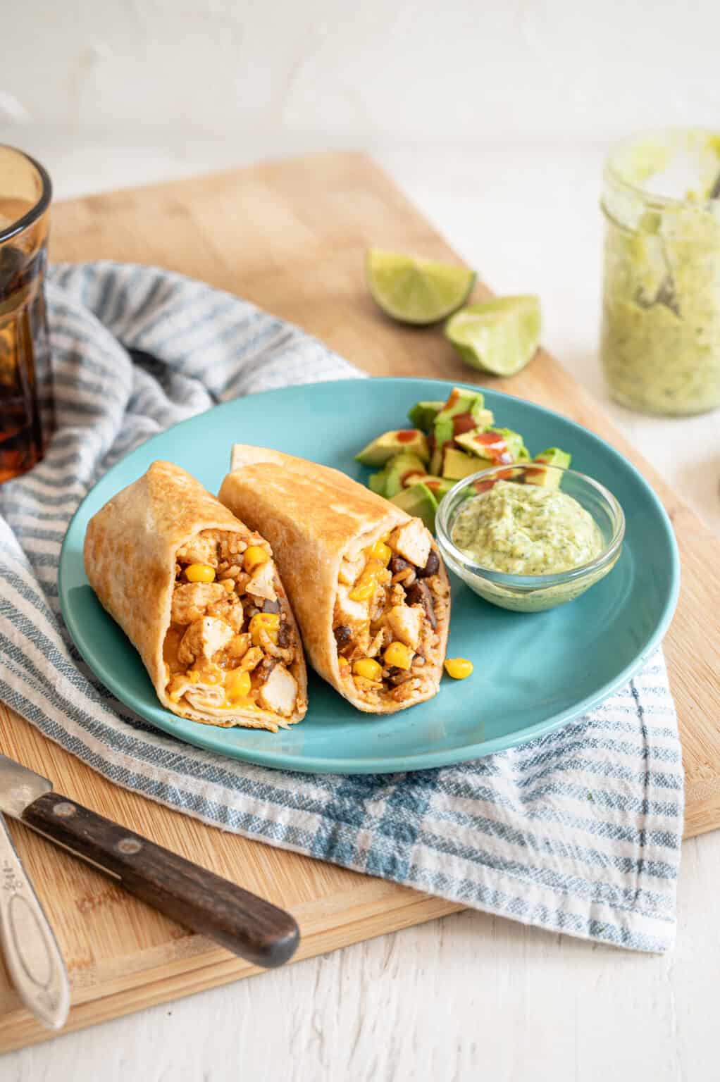 Chicken Burrito Recipe - Thriving Home