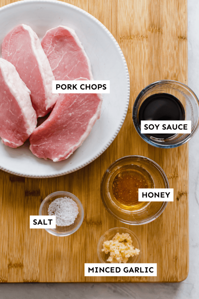 Sweet & Savory Baked Boneless Pork Chops (4 Ingredients!)
