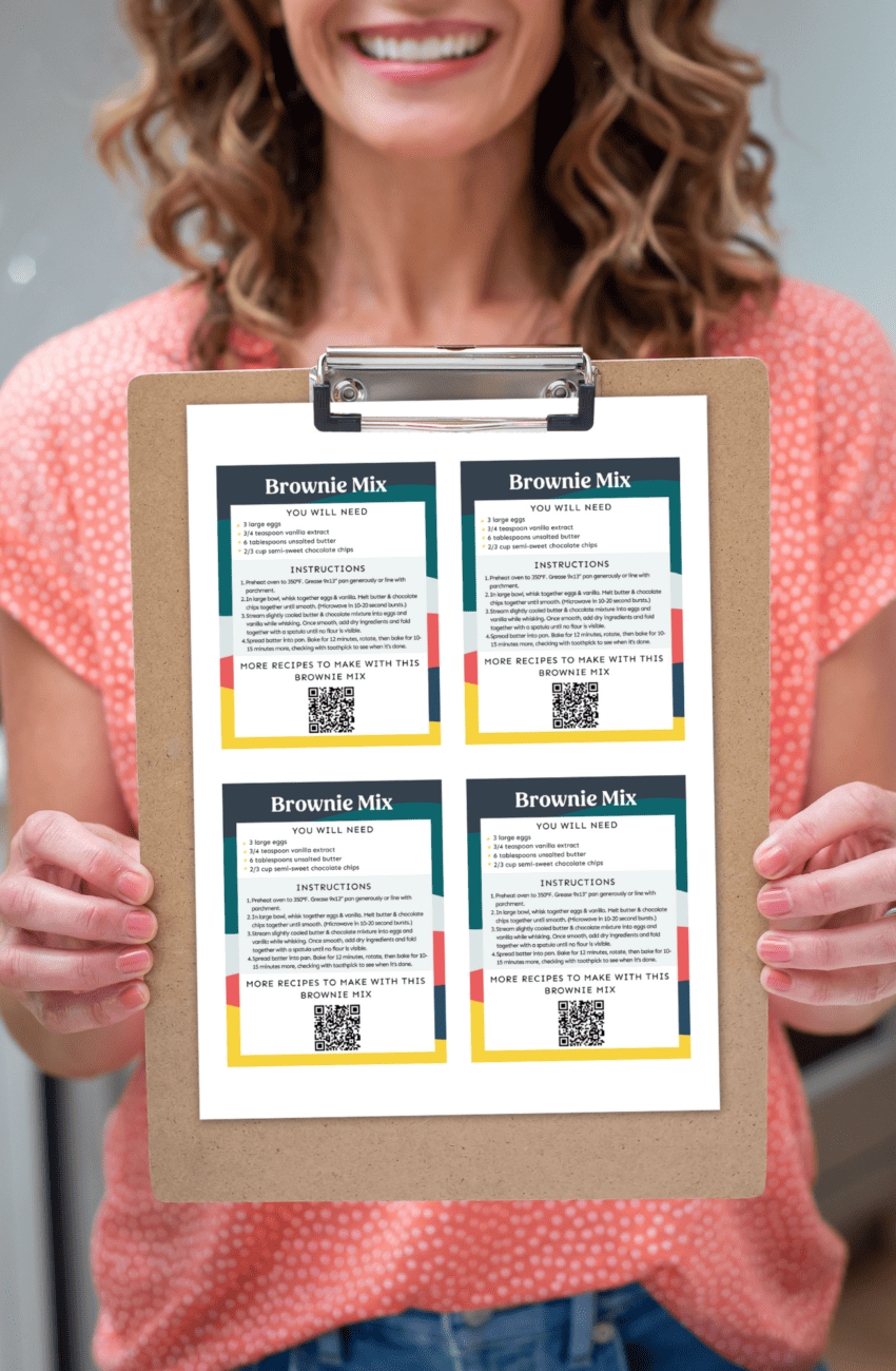 Homemade Brownie Mix (Free Printable!) - Thriving Home