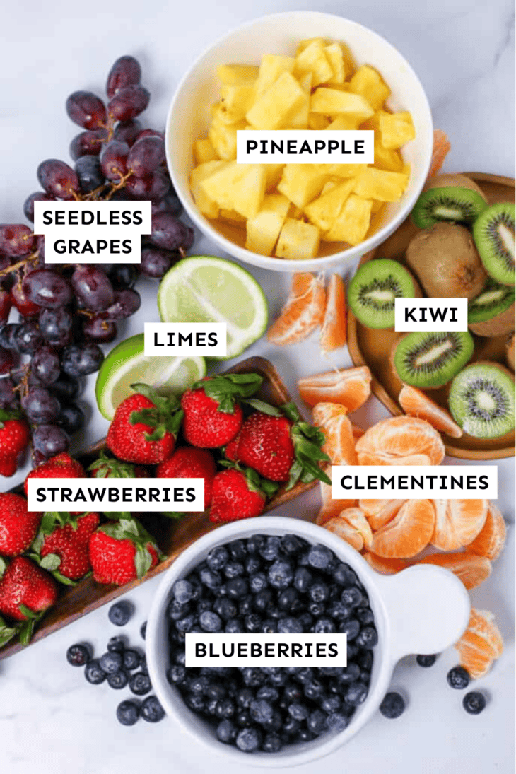 Fresh Fruit Salad with Honey Lime Dressing - Thriving Home