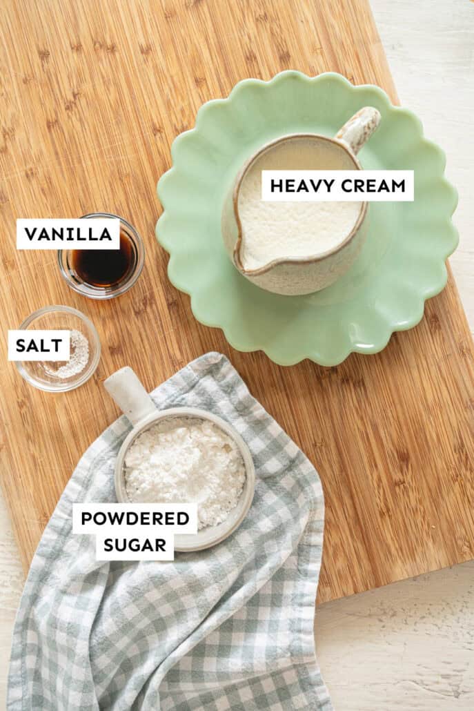 Homemade Whipped Cream (Only 4 Ingredients!) - Thriving Home