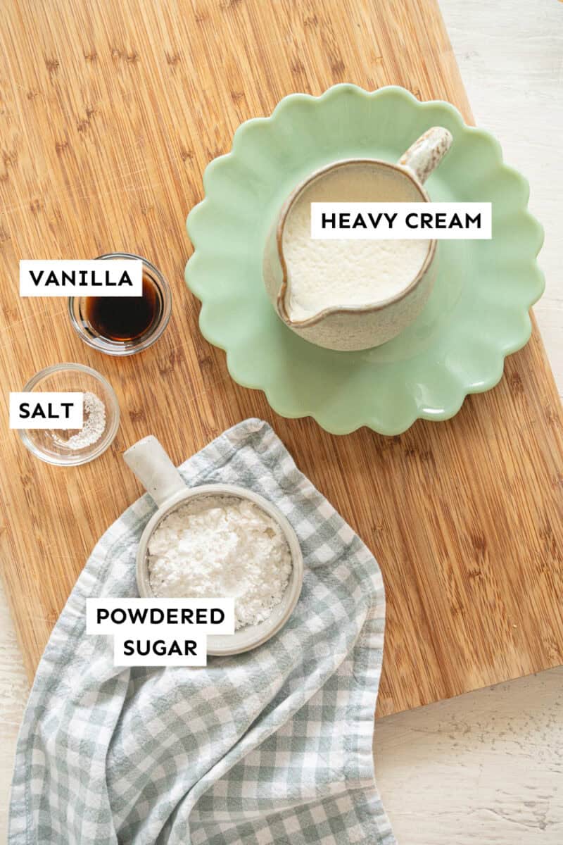 Homemade Whipped Cream (Only 4 Ingredients!) - Thriving Home