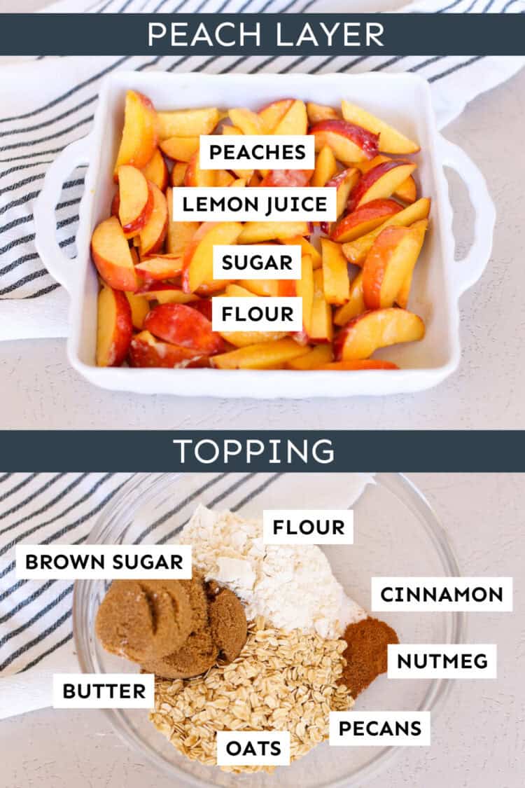 Easy Peach Crisp (No Peeling!) - Thriving Home