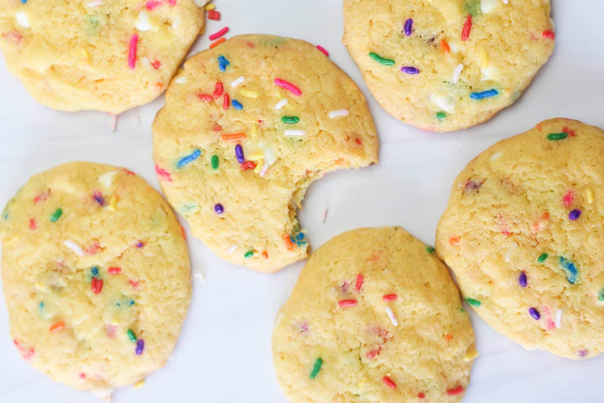 Funfetti Cake Mix Cookies - Thriving Home