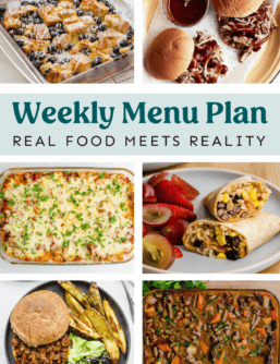 Free Weekly Menu Plans - Thriving Home