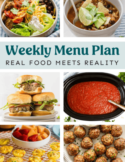 Free Weekly Menu Plans - Thriving Home