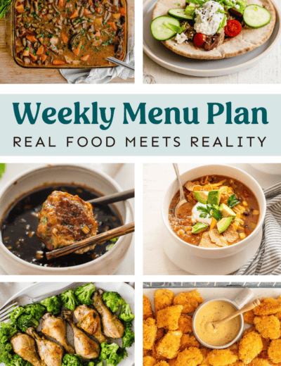 Free Weekly Menu Plans - Thriving Home