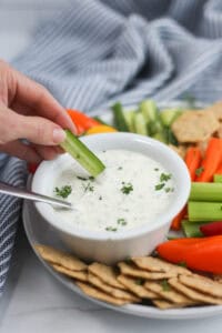 Healthy Homemade Ranch Dip - Thriving Home