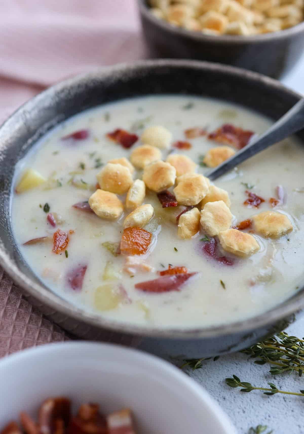 Instant Pot Clam Chowder (Gluten-Free) - Thriving Home