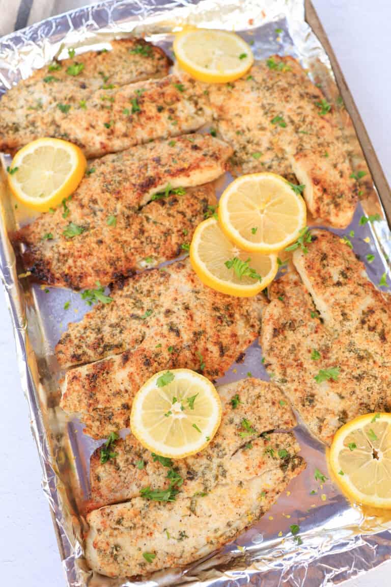 Broiled Parmesan Tilapia Recipe {Freezer Meal}