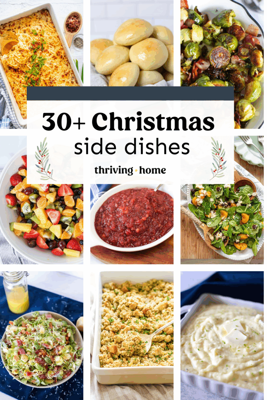 20 Easy Christmas Side Dishes - Thriving Home